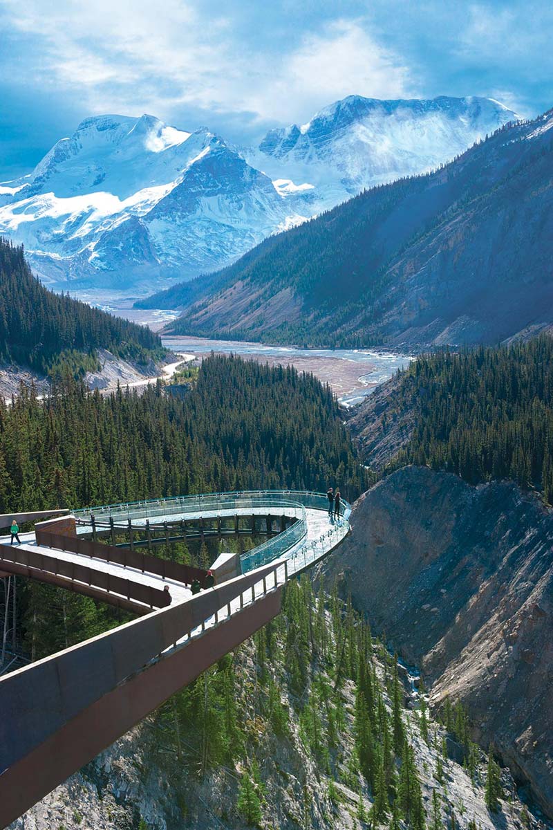 Columbia Icefield Skywalk Cliff edge Glass Walkway In Jasper National Park Columbia Icefield Skywalk Cliff edge Glass Walkway In Jasper National Park