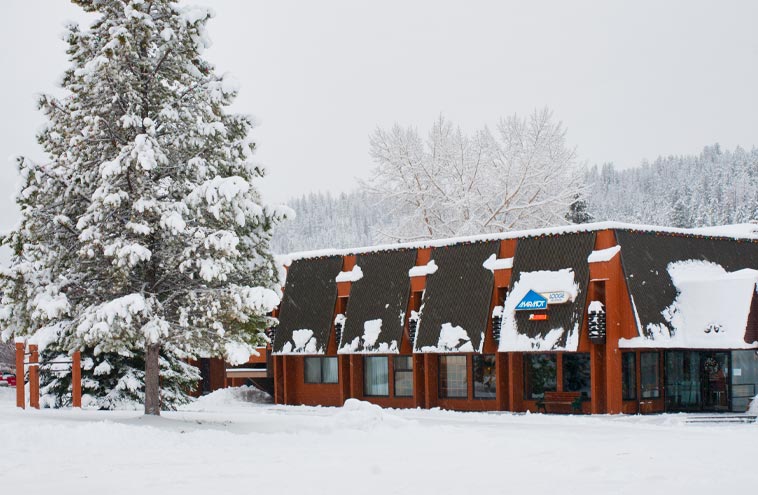 Marmot Lodge Official Page - Jasper hotel, pool, hot tubs, kitchen